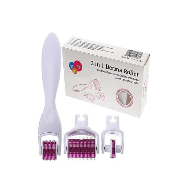 Derma Roller 3 In 1 - White | Daraz.pk