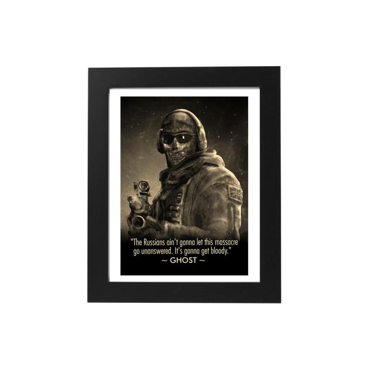 Call of Duty Ghost COD Games Enthusiasts Posters Vinyl Paper Quotes ...