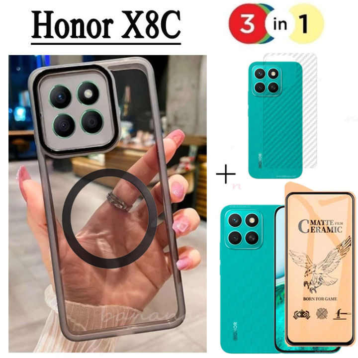Honor X8C Case Magnetic Sticker Shockproof Phone Case for Honor X8B X8A ...