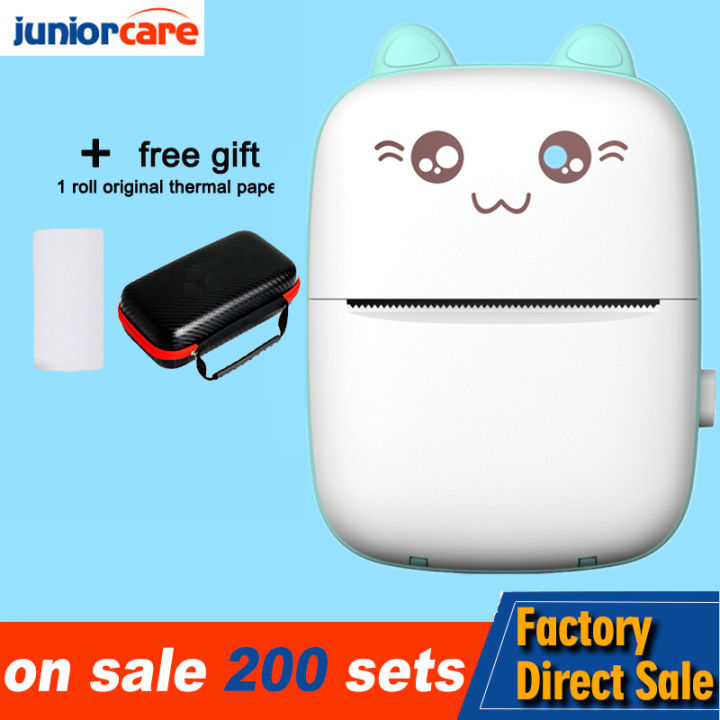 2024 Mini Portable Printer Cute Cat Mobile Phone Photo Title Error Note ...