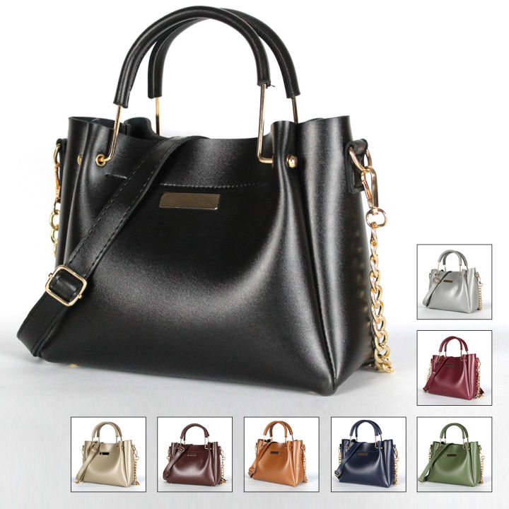 MAK & MOK Classic Ladies Handbags With Long Shoulders & Stylish Designs, Women PU Leather Bag ...