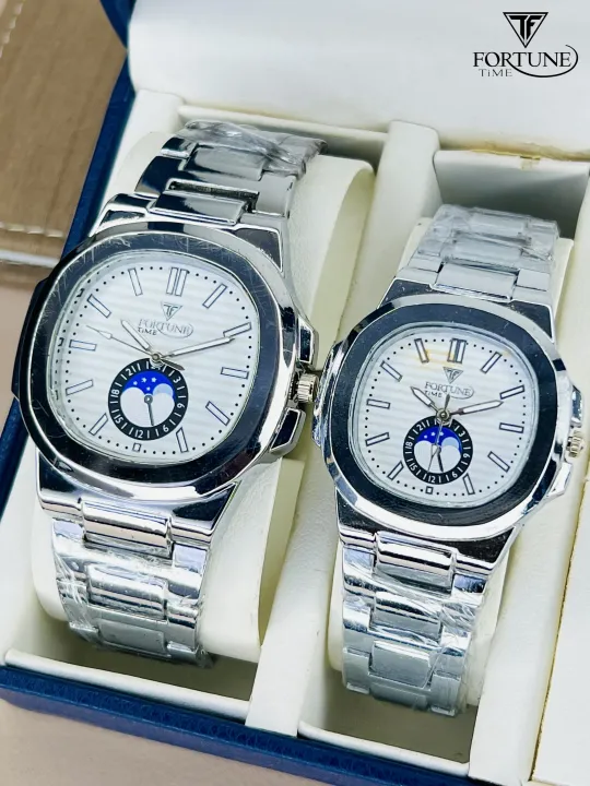 Stone Luxury Couple Watch Set – Elegant Matching Timepieces for Couples ...