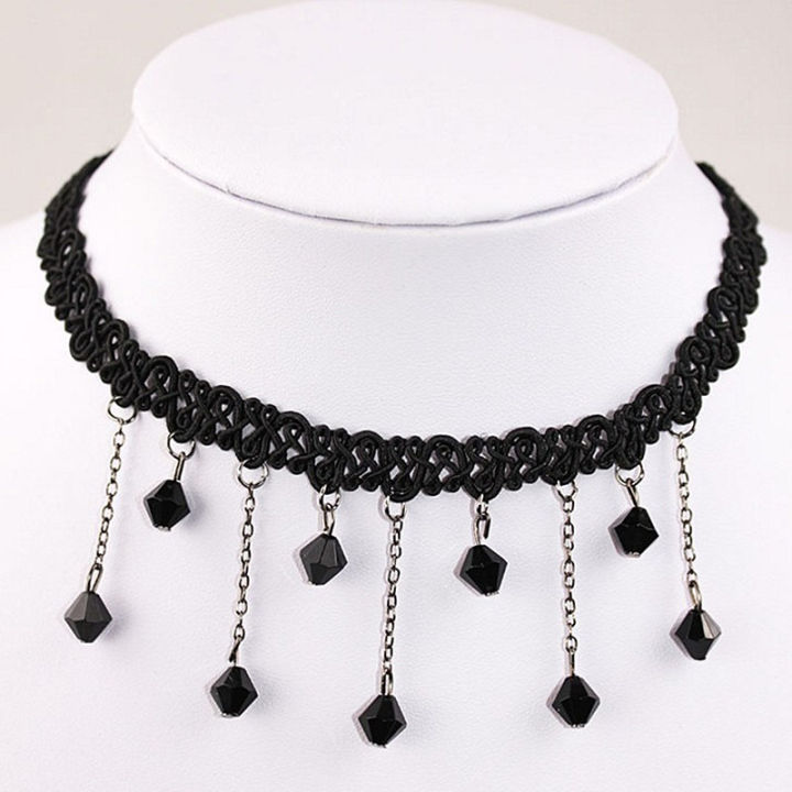 GMS Fashion Necklace for girls with white pearl Simple and Stylish Lace ...