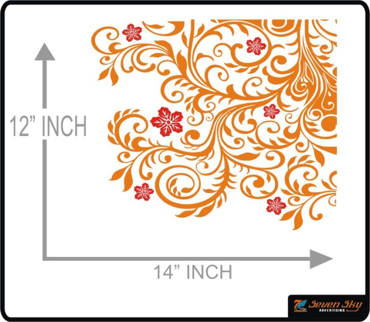 Flowers Tattoo Stickers For Rear Bonet KDH Van Buddy Van Car Alto Car ...