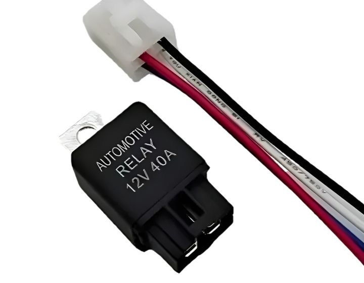 Relay for Headlights / Fan and Harness 14 AWG Wires 4PIN Automotive ...