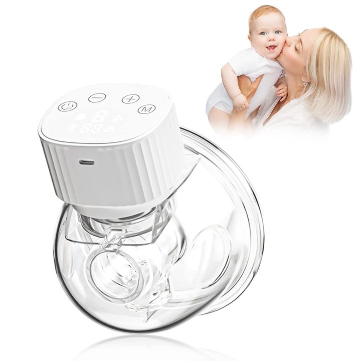 YD-1193 Hands Free Wearable Invisible Breast Pump Portable Painless Low ...