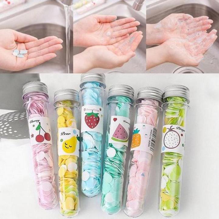 One Travel Soap Paper Tube Washing Hand Bath Mini Paper Soap | Daraz.pk