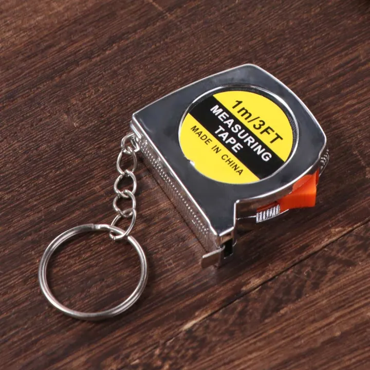 Keychain Design 3-Foot/-Meter Tape Measure Keychain Soft Steel Sliding ...