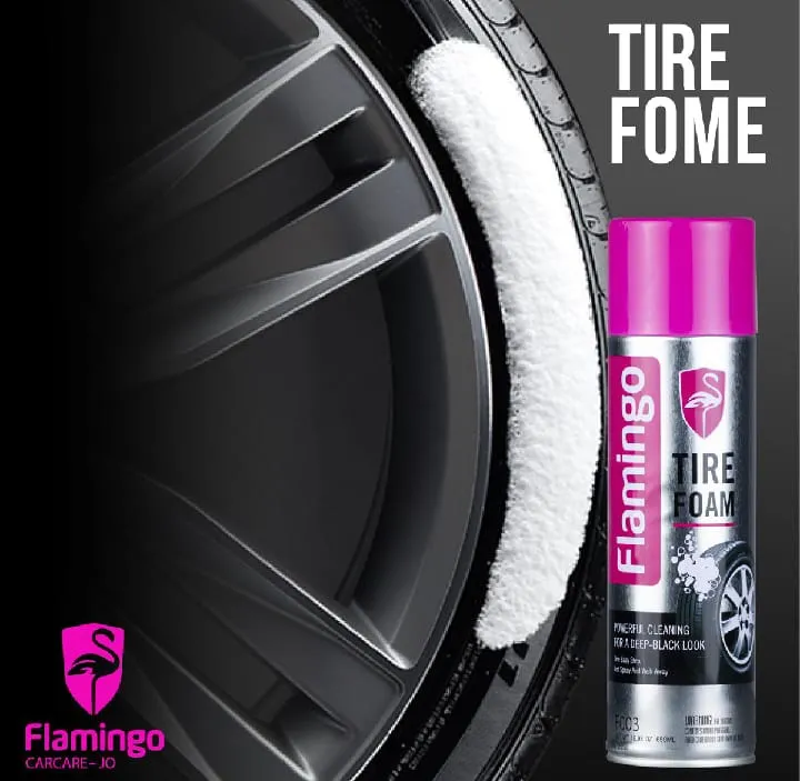 Flamingo Tire Foam Cleaner Spray -650ml | Multi-Purpose Car Interior ...