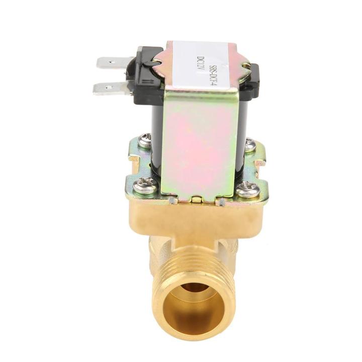 Brass G1/2 Normal Closed Pilot-operated Water Inlet Electric Solenoid ...