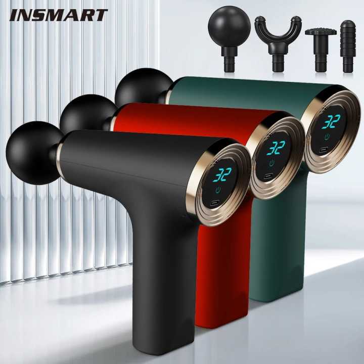 Massage Gun Electric 5 in 1 Double-Headed Electric Massager Gun Full ...