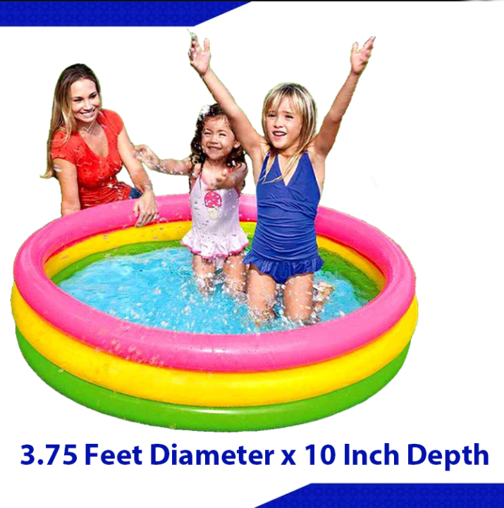Swimming Pool | Swimming Pool For Kids |Inflatable Sunset Glow Pool ...
