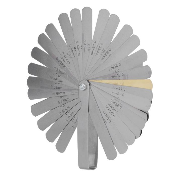 32 Blades Imperial Feeler Gauge Stainless Steel Measure Tool ESL | Daraz.pk