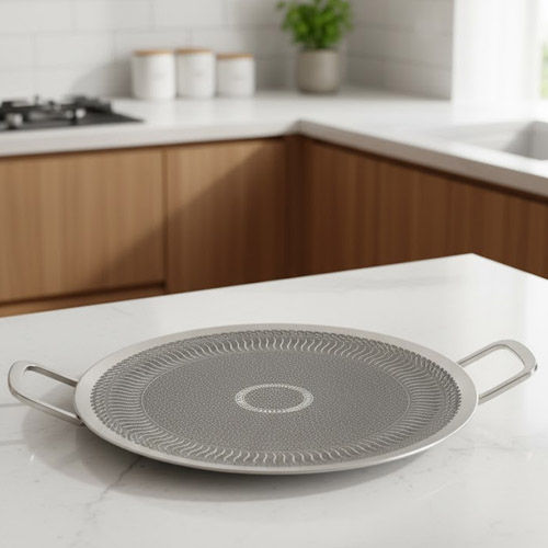 Modern Honeycomb Non-Stick Tawa/Griddle with Dual Stainless Steel ...