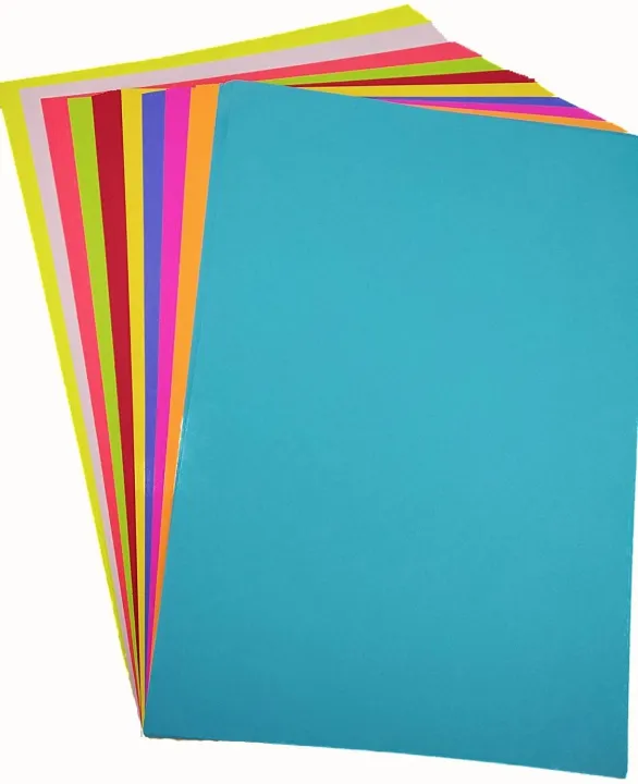 Colour Paper Pack – 50 Sheets, A4 Size, Single Colours or Multi-Colours ...