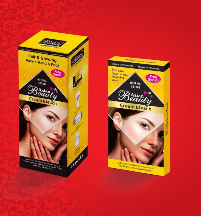 Asian Beauty Cream Bleach With Free Serum | Fair & Glowing Face + Hand ...
