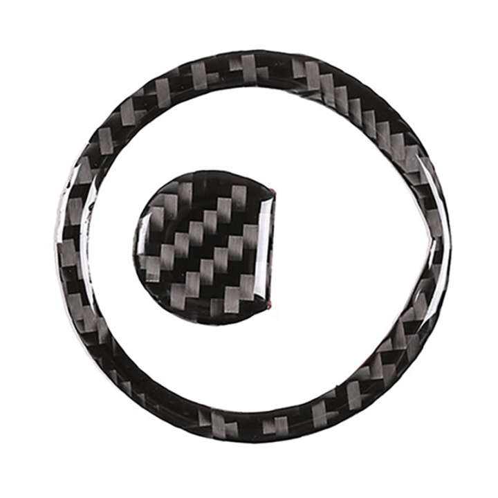 ARELENE Car Carbon Fiber Steering Wheel Logo Stickers Auto Decorative ...
