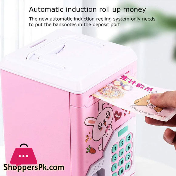 Electronic Piggy Bank, Mini ATM Machine, Money Bank Cash Coins Saving ...