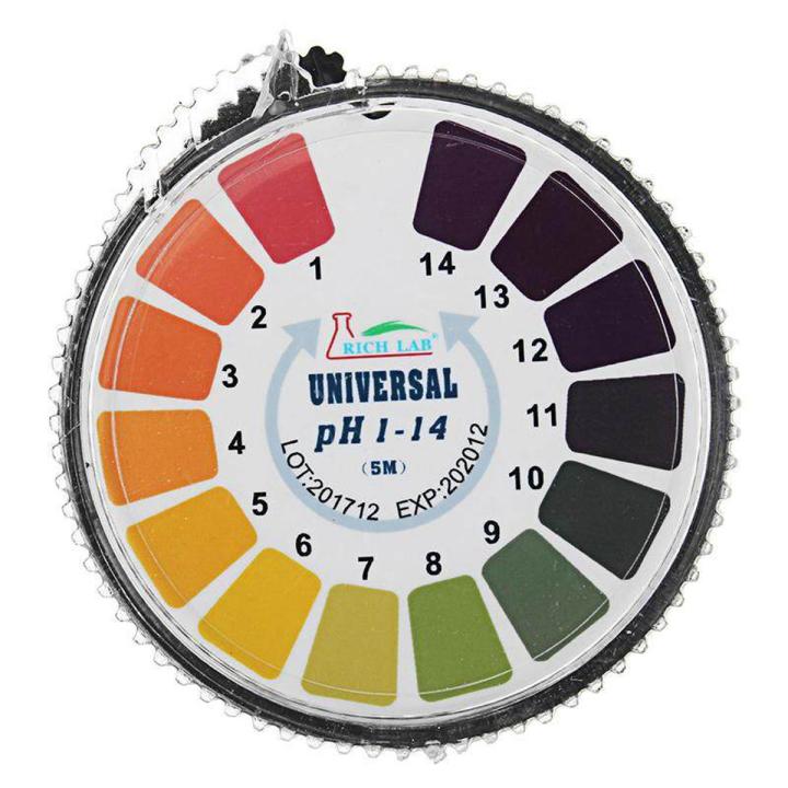 Universal PH Test Strips Roll Full Range 1-14 Indicator Paper Tester ...