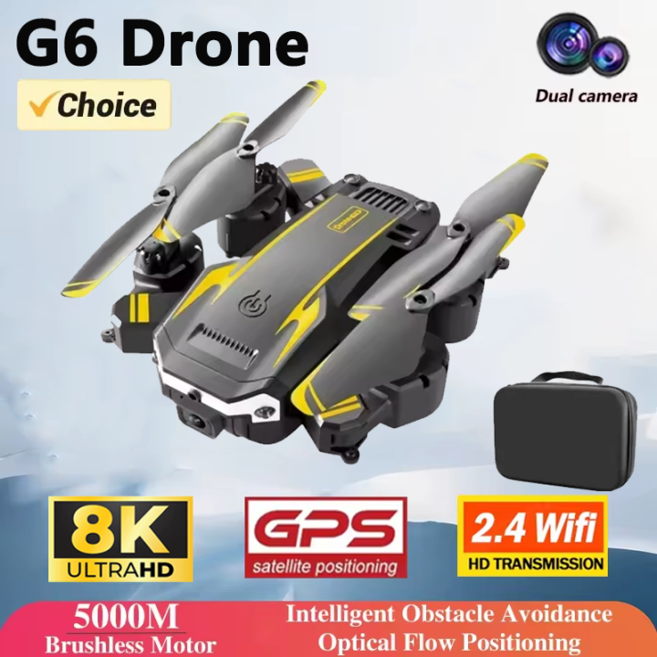 New G6 Drone 8K 5G GPS Professional HD 360 ° Aerial Photography Dual ...