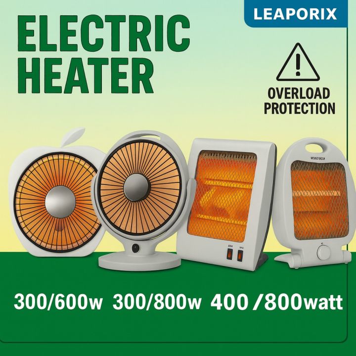 LEAPORIX Electric Room Heater | Fish Heater Foldable 400W / 800W | Sun ...