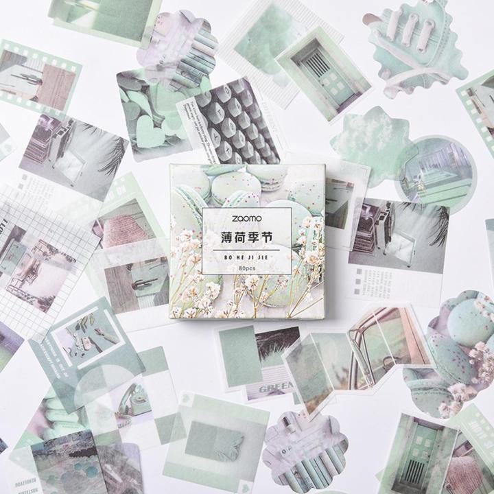 RHS Online 80PCS Record Life Series Washi Stickers Album Diary Journal ...