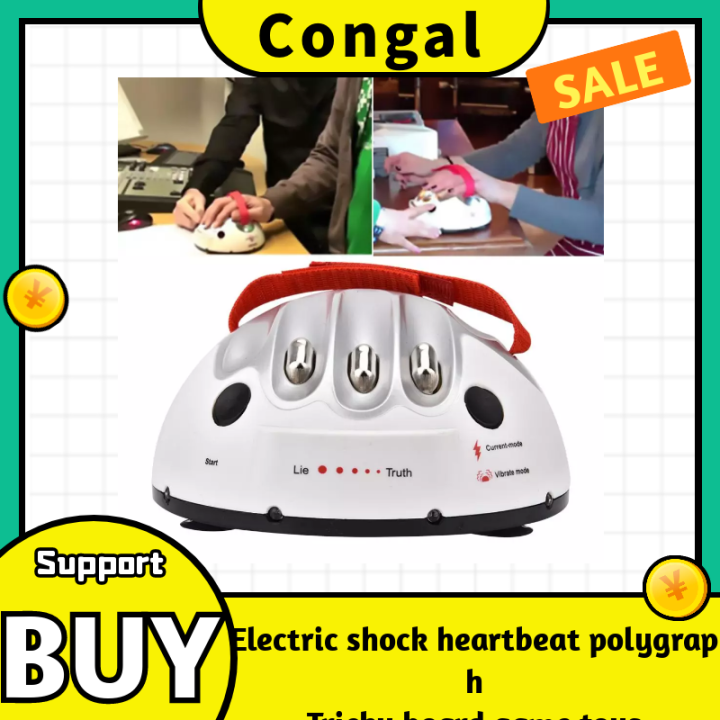 Micro Electric Shock Lie Detector Polygraph Test Finger Toy Truth Party ...