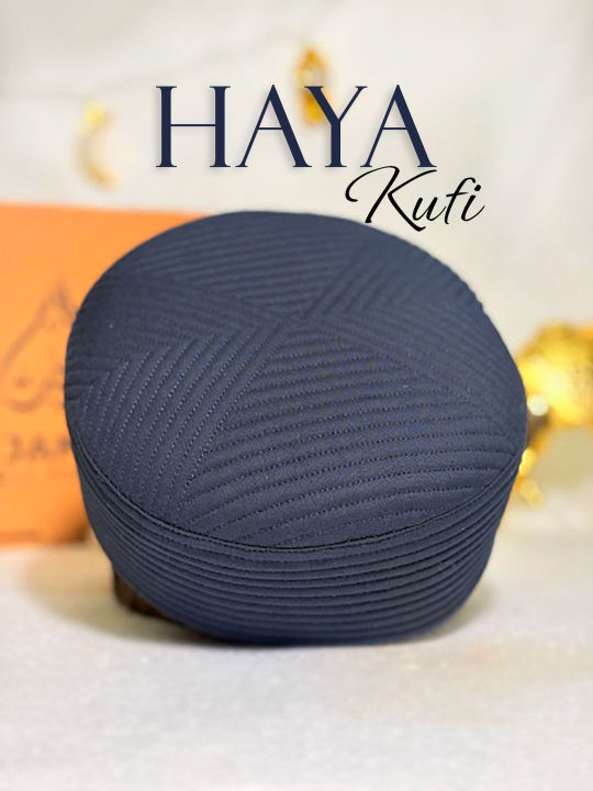 Haya kufi cap (prayer cap) blue | Daraz.pk