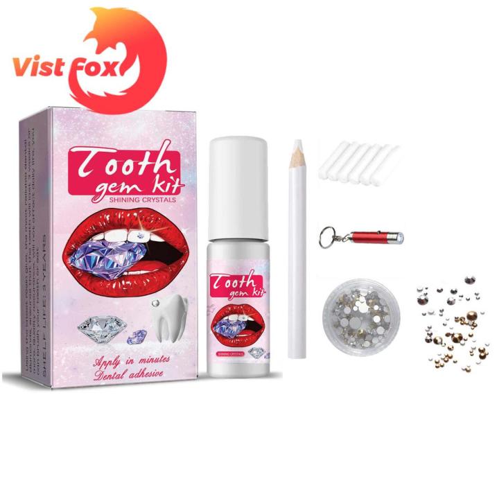 Vist Fox Tooth Faux Gem Kit Glossy Finish Shining Smile Tooth Faux Gem Kit | Daraz.pk