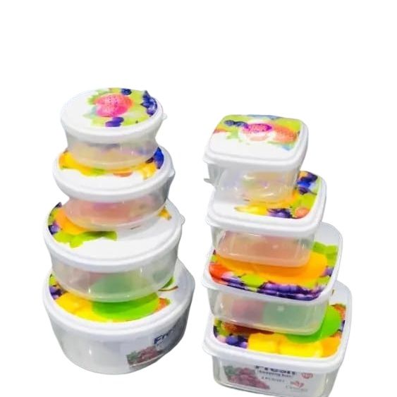 Kitchen storage containers 4 in 1 Plastic Airtight containers Lunch ...
