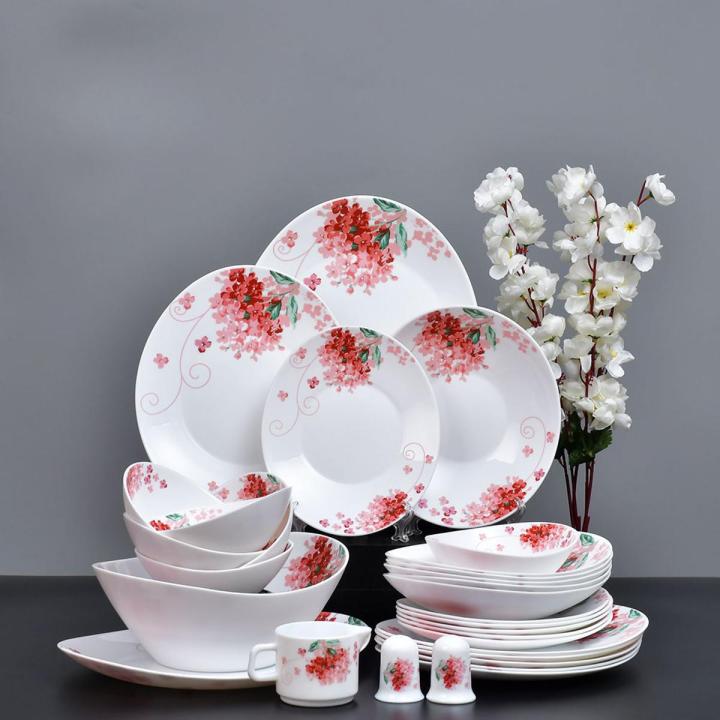 30 Pcs Luxurious Premium Quality Cherry Blossom White Ceramic ...