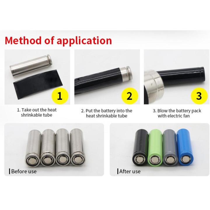 PVC heat shrinkable tube 18650 heat shrink wrapping 34mm width Heat ...