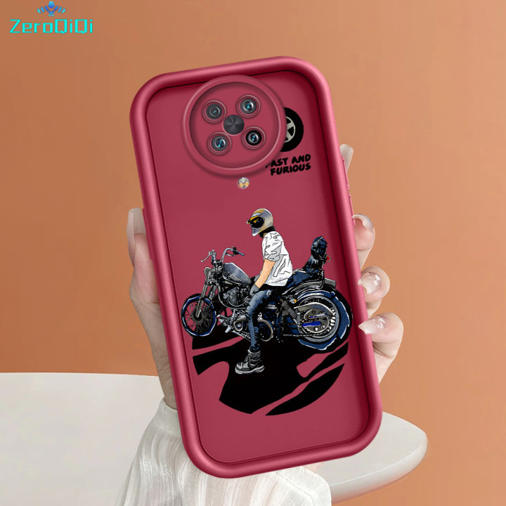 ZeroQiQi for Redmi K30 Ultra Back Cover Cool Motorcycle Soft Rubber ...