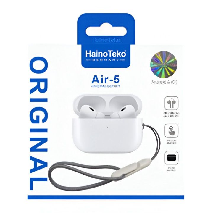 AirPods Haino Teko Air5 Pro with Accessories and Silicone Case (Haino Teko Air 5 Pro) | Daraz.pk