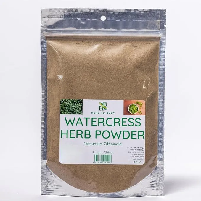 Watercress Herb Powder | Nasturtium Officinale | Wildcrafted | 4oz ...