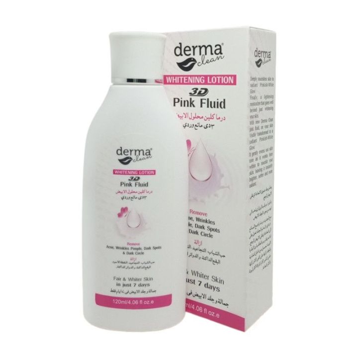 3D Pink Fluid Whitening Lotion To Remove Acne, Wrinkles, Pimple, Dark ...
