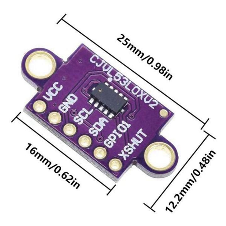 VL53L0X Time-Of-Flight (ToF) Ranging Sensor Breakout 940Nm GY-VL53L0XV2 Distance Module I2C IIC ...