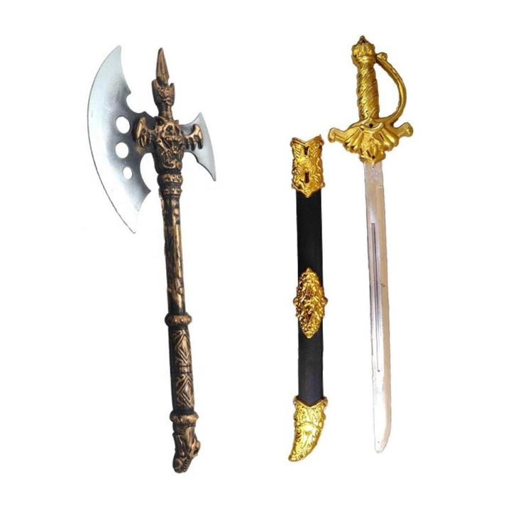 Pack Of 2 Plastic Kulhara & Talwar Toy For Kids - 18 Inch | Daraz.pk