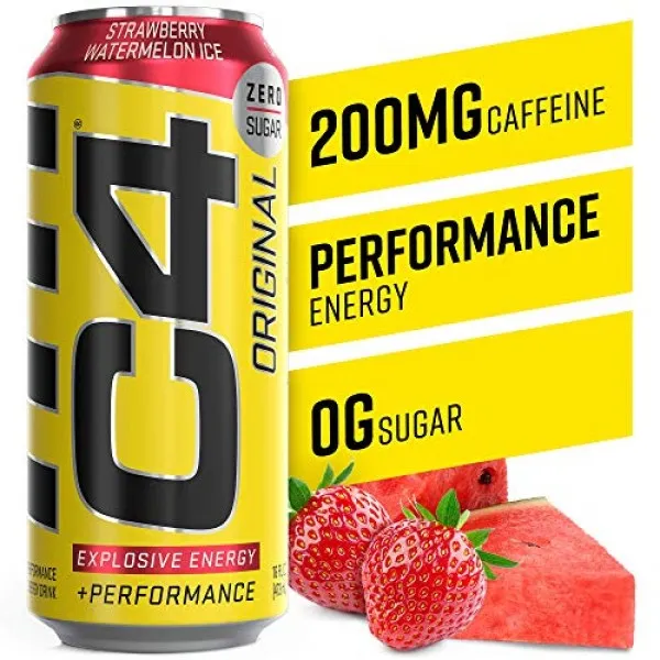 Cellucor C4 Energy Drink RTD - Strawberry Watermelon Ice, 473 mL / Can ...