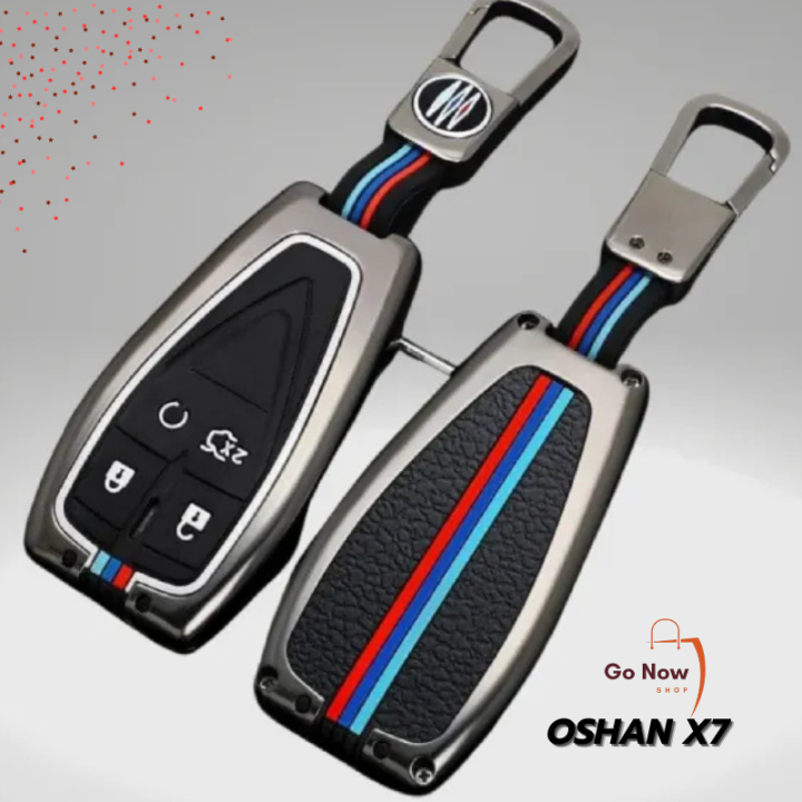 Changan Oshan X7 Zinc Alloy Metal Key Fob Remote Cover with key chain ...