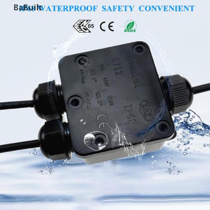 [BKC] Waterproof IP68 Outdoor 3 Way Junction Box 3 Pin Electrical Cable ...