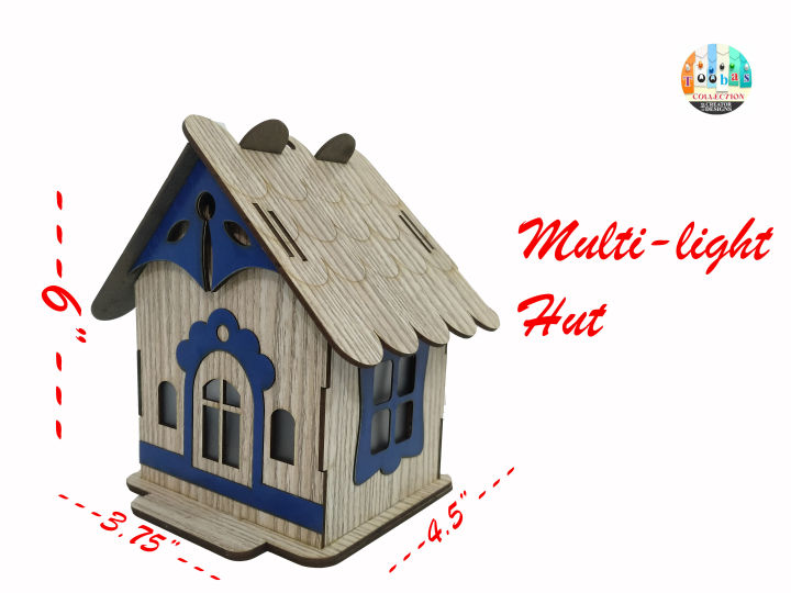 3D Fancy Light Hut/Wooden Huts/Mini Huts/Wooden Small Huts Wooden Light ...