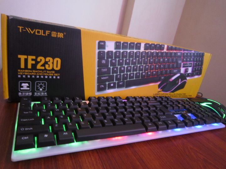 New TF230 gaming mouse & keyboard combo with LED backlit | Daraz.pk