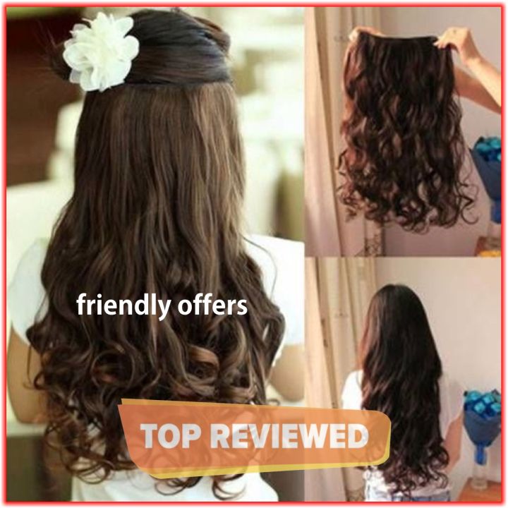 "Long and Luscious: Get the Perfect Curly Look with 27-inch Dark Brown ...