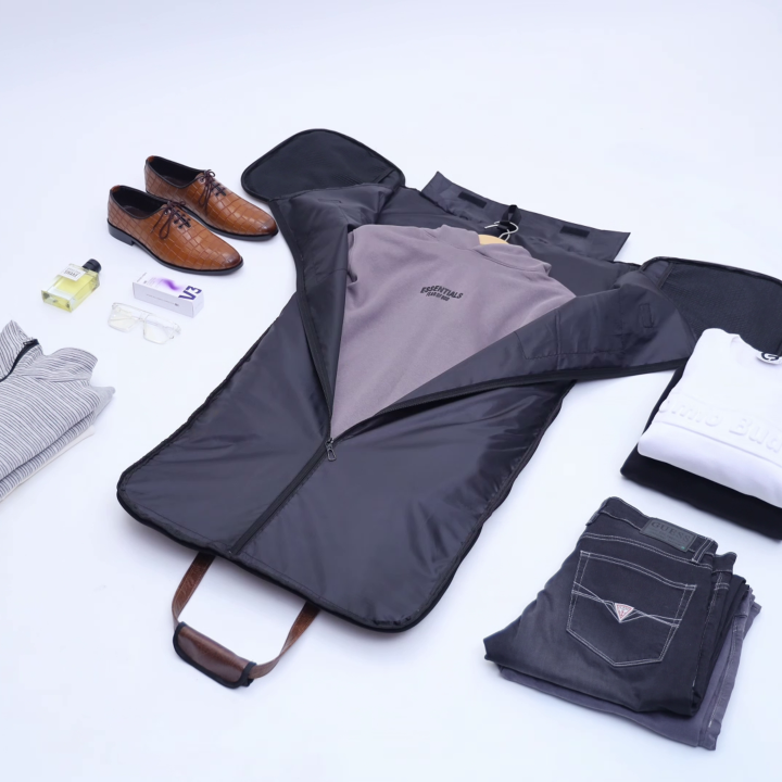 Leather Garment duffle bag,Travel garment bag,Duffle bag with garment ...