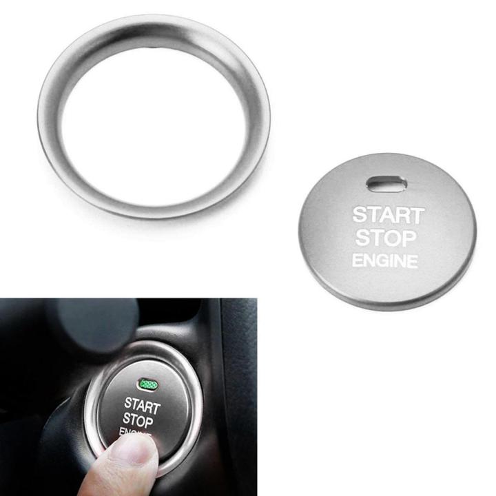 BEERIS 2Pc Set galactic Aluminum Keyless Engine Push Start Button ...