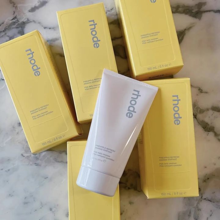 Rhode Skin Pineapple Refresh PGA Cleanser (150ml / 5 fl oz) - Hailey Bieber's Daily Face Wash ...
