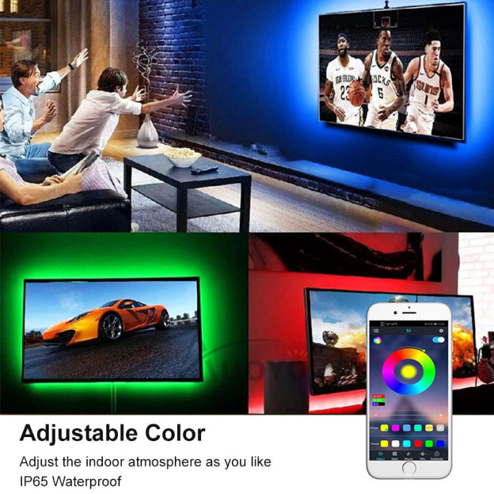 LED Strip Lights RGB 60 150 LED Lights String Lighting Flexible Strip ...