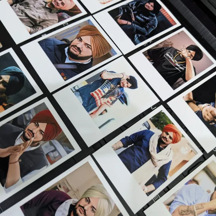 15 pcs SIDHU MOOSE WALA polaroid pack cards for desi legend music ...