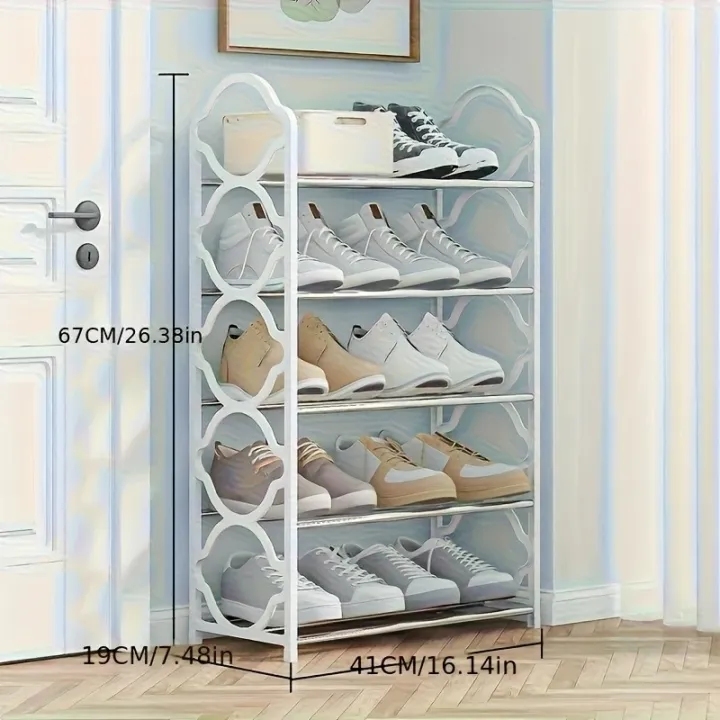 4 Layers / 5 Layers Stock Non-Breakable Shoe Rack Shoe Shelf Multicolor ...